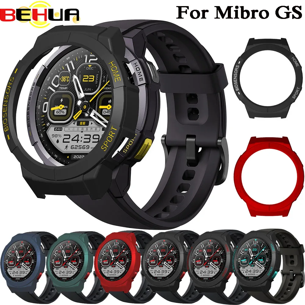 BEHUA PC Protection Case Shockproof Hard Cover For Mibro GS Smartwatch ...