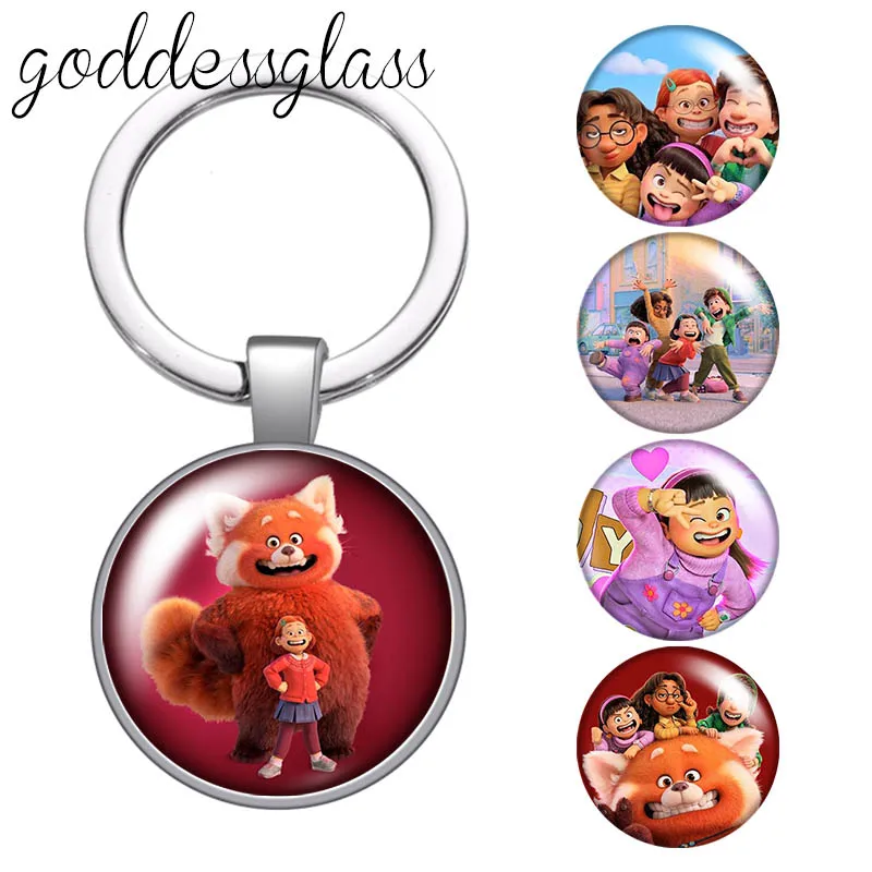 Glass Ring Holder Charms Keychains | Turning Red Keychain | Glass Car ...