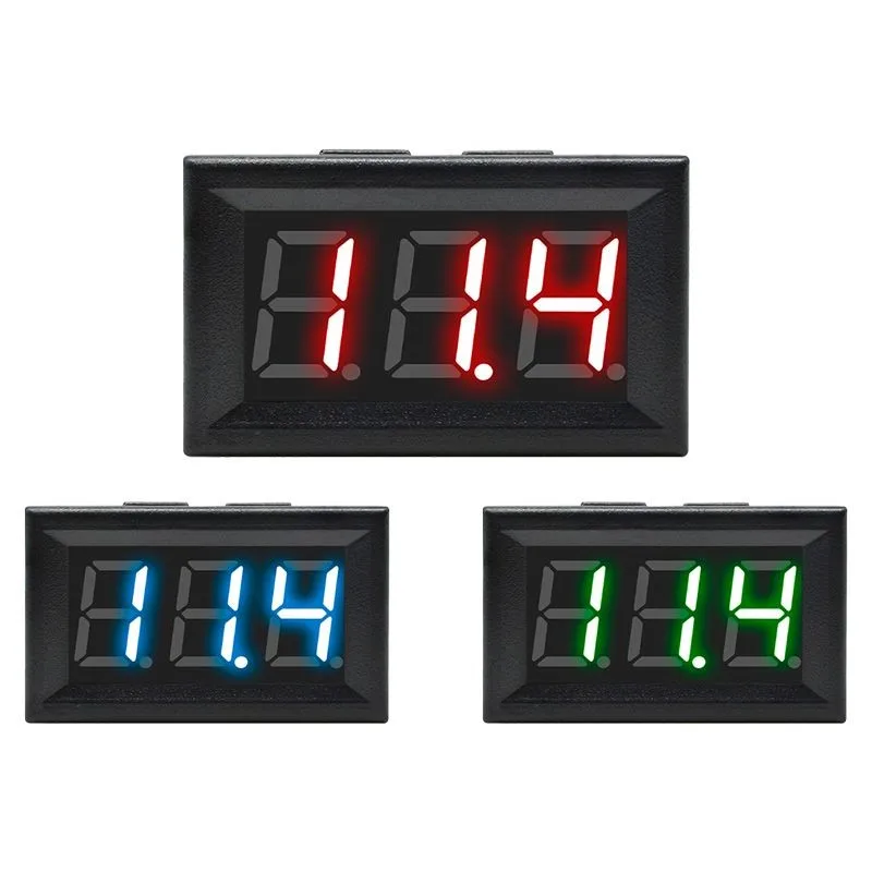 0-56-Inch-DC-LED-Digital-Voltmeter-0-100V-Voltage-3-Wires-Digital ...