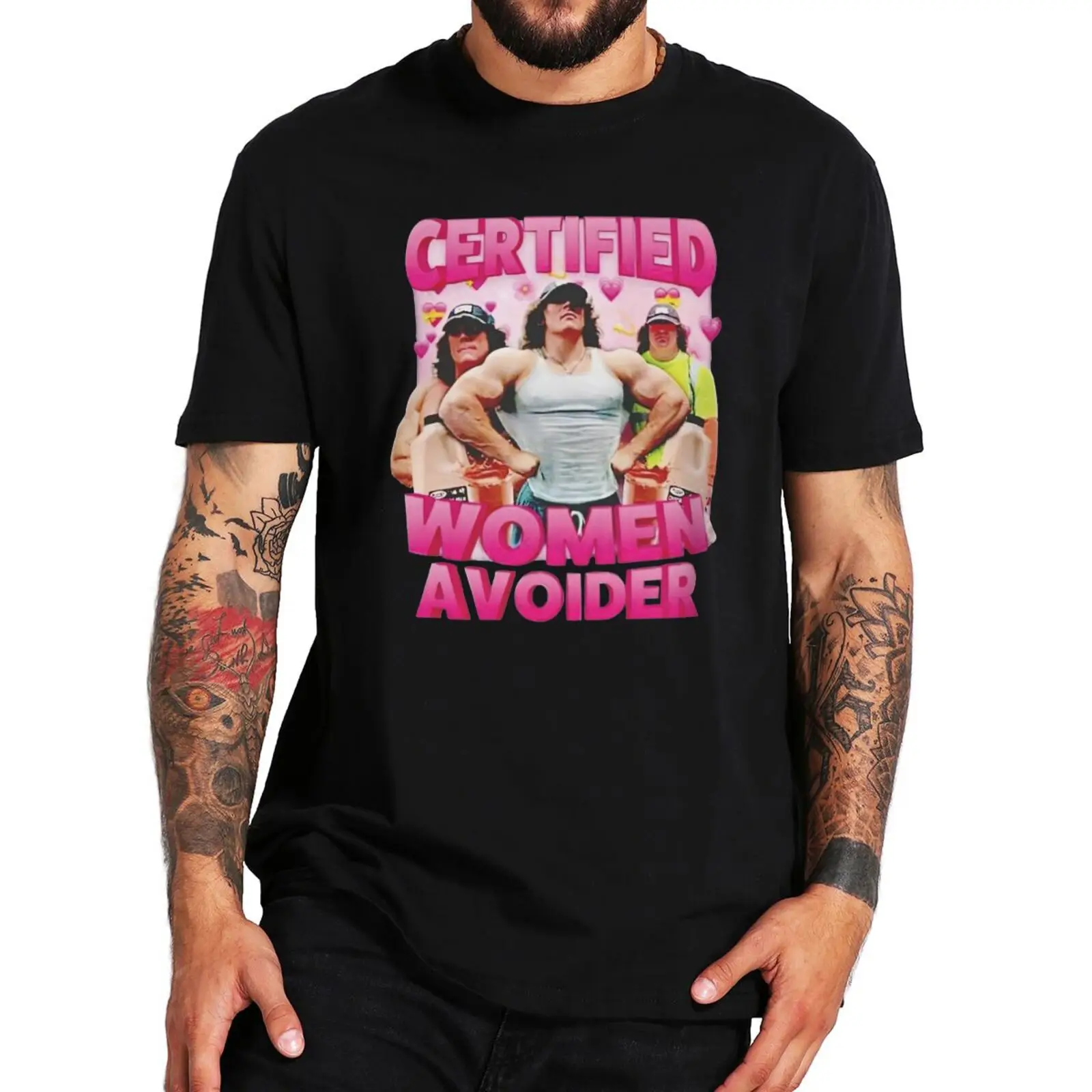 Certified-Women-Avoider-Sam-Sulek-T-Shirt-Retro-Harajuku-Gym-Humor-Y2k ...
