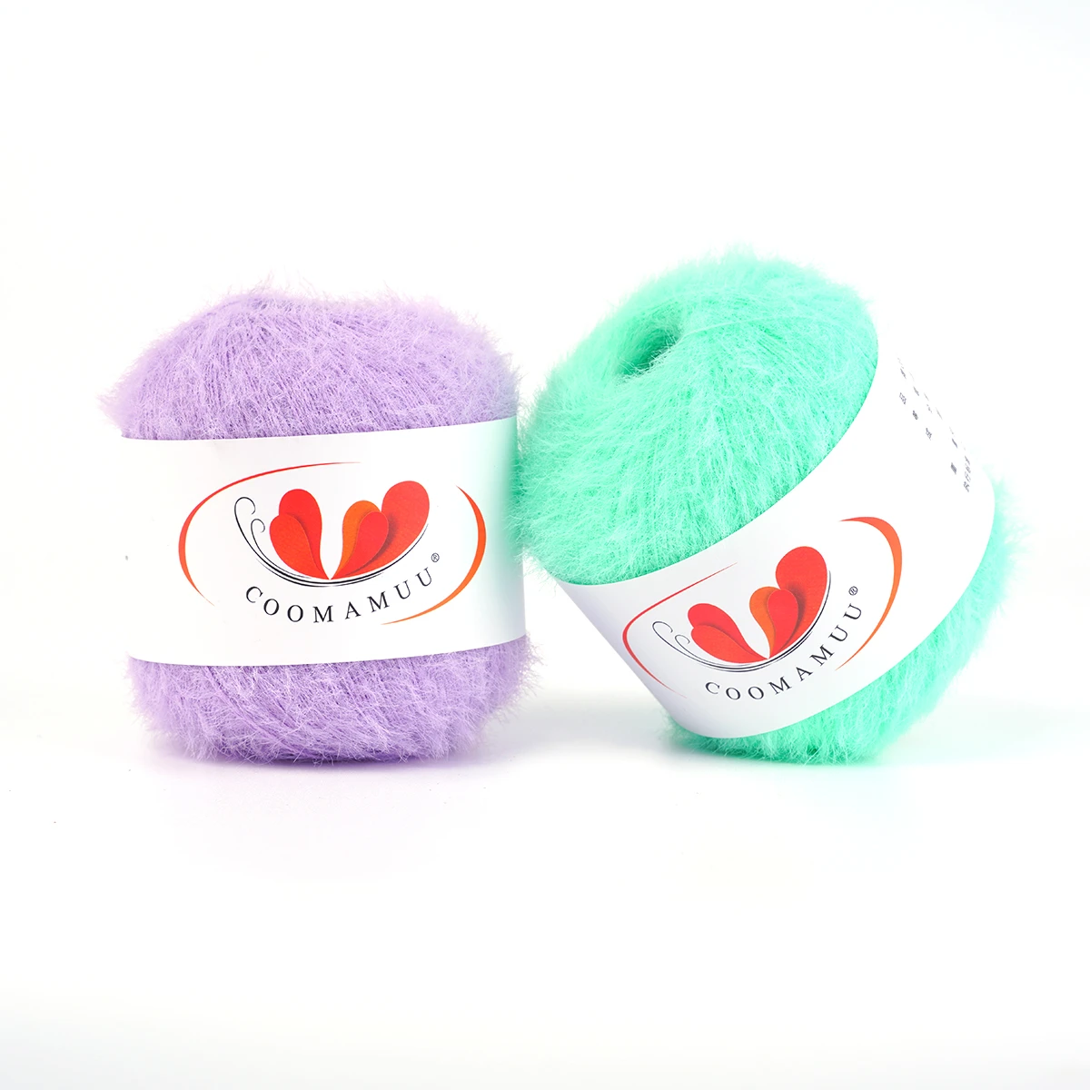 50G Imitation Mink Down Woolen Yarn 2Cm Fluffy Fur Baby Thread Double ...