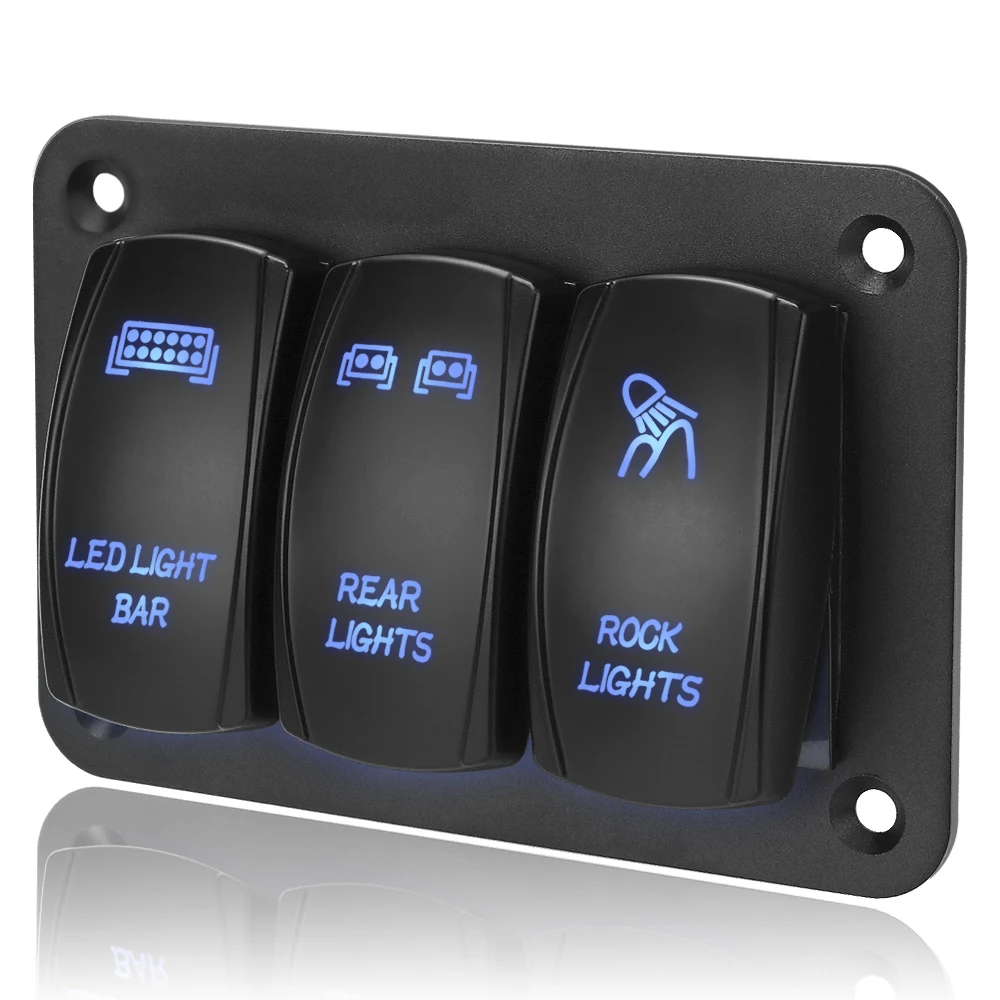 Control-Panel-3-Gang-Rocker-Switch-Panel-12V-24V-Interior-Parts-ON-Off ...