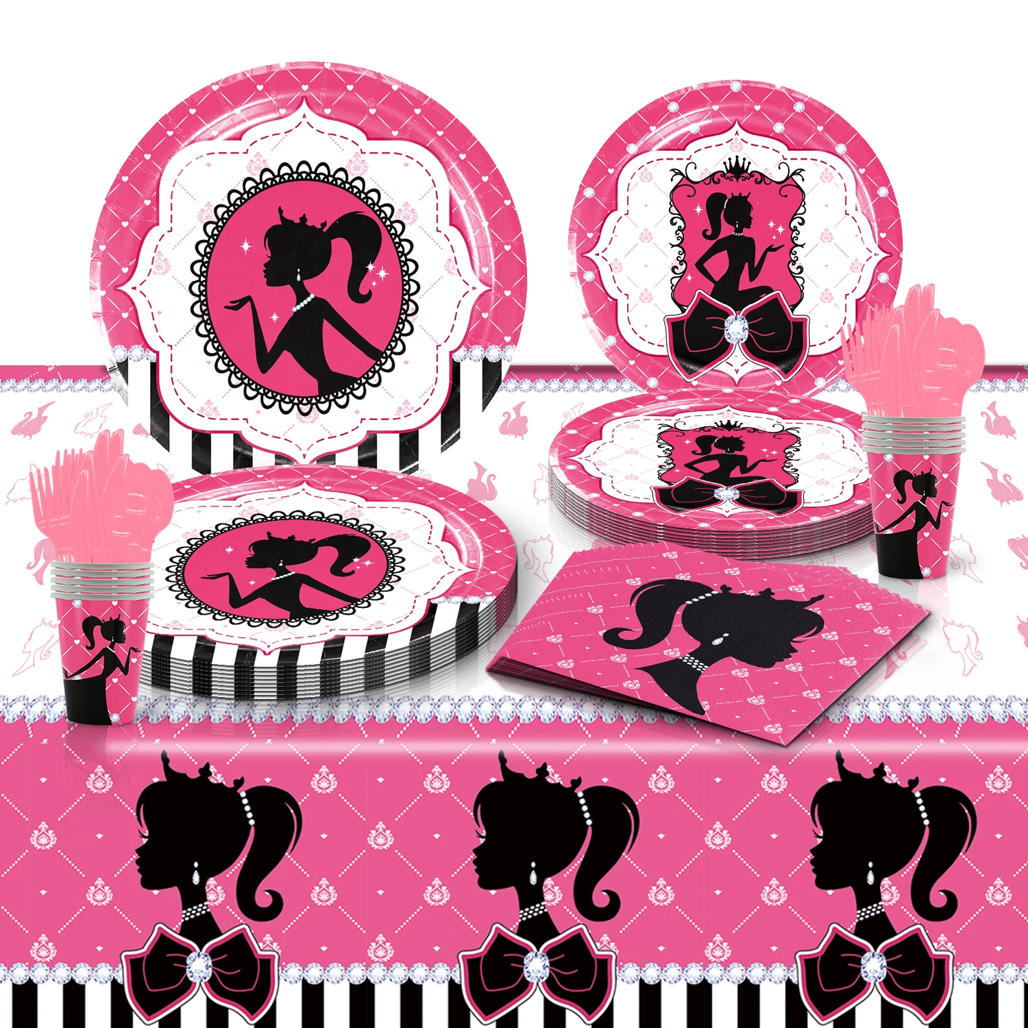 Pink Barbie Silhouette