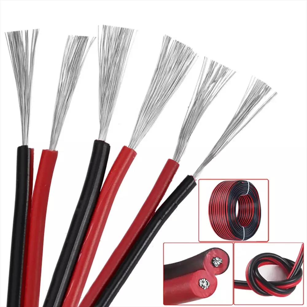 1~3Meter Electrical Wire 16AWG/18AWG/20AWG/22AWG~30AWG UL2468 Twin 2 ...