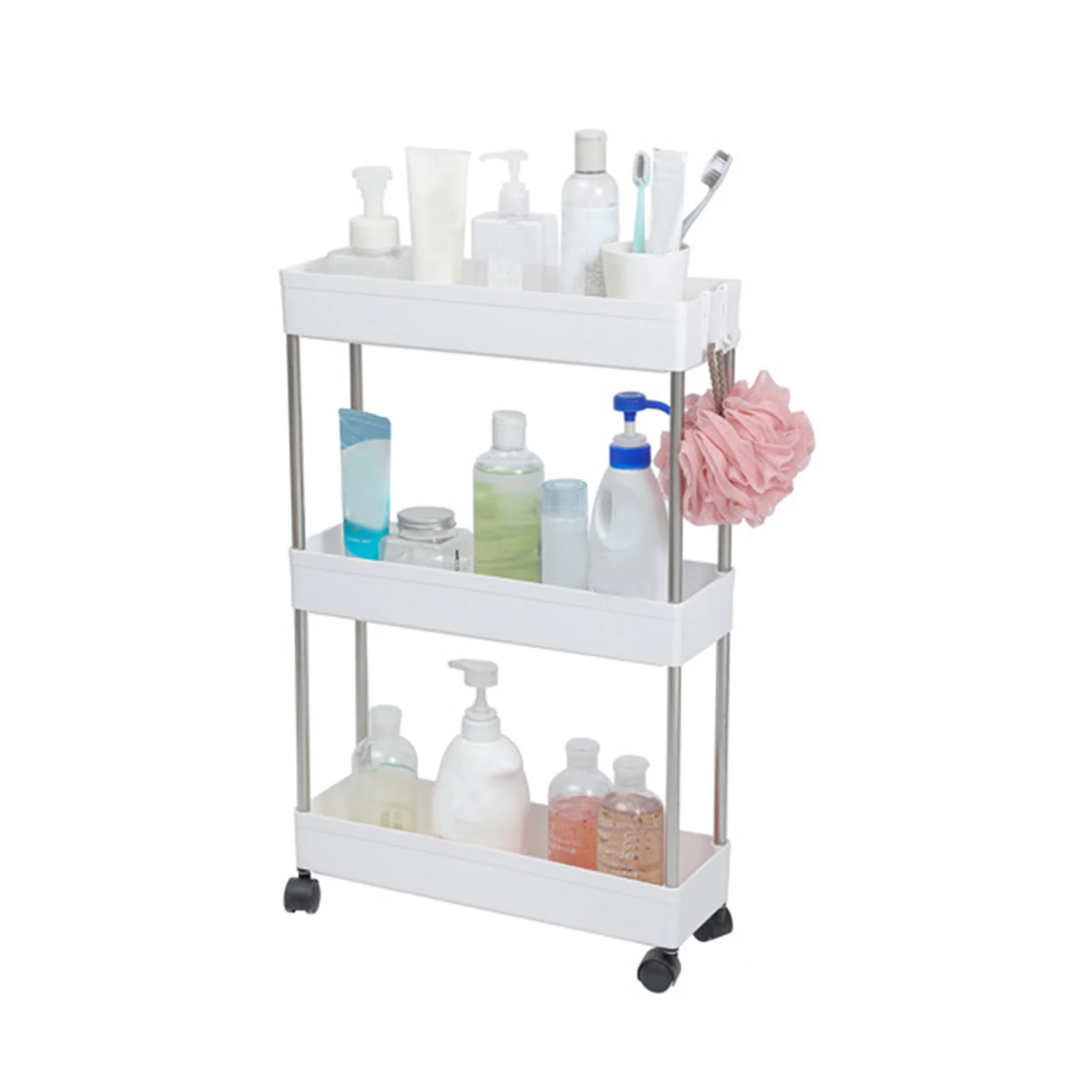 3-Tier-Thin-Storage-Cart-Slim-Storage-Cart-Organizer-Slide-Out-Storage ...