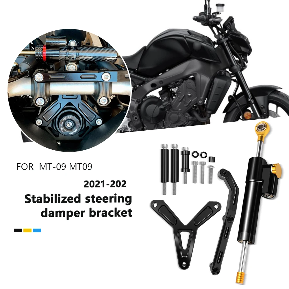 Motorcycle-stabilizer-steering-damper-bracket-kit-adjustable-damper ...