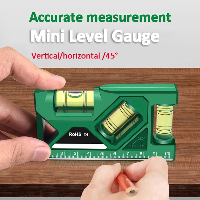 Portable-Magnetic-Pocket-Level-Gauge-Mini-Protractor-with-Metric-Ruler ...