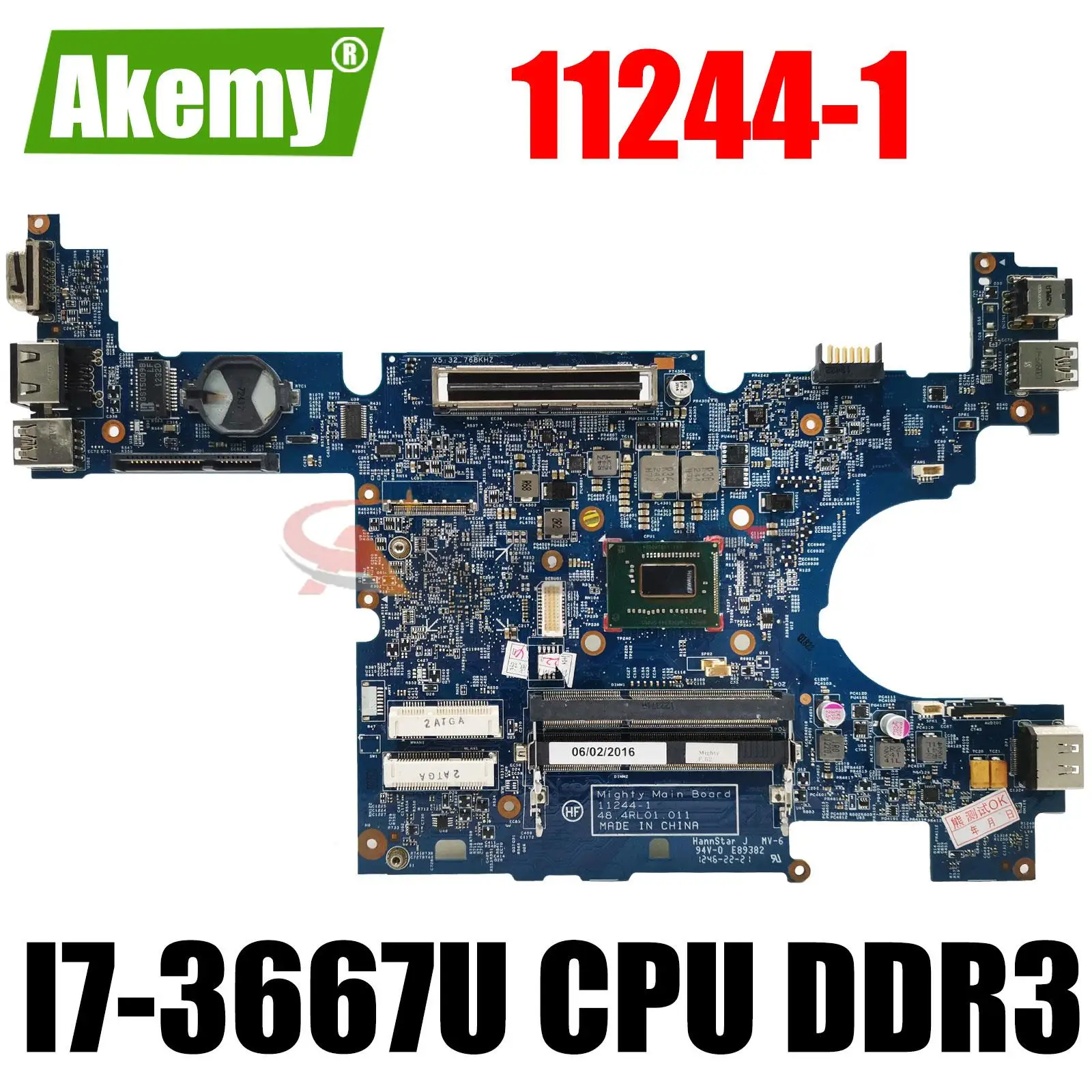 FOR HP EliteBook 2170p Laptop Motherboard SR0N5 W/ I7-3667U 693360-001 ...