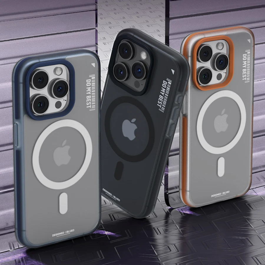 Funda-original-para-Blueo-textura-de-piel-de-dos-tonos-Magsafe-iphone ...