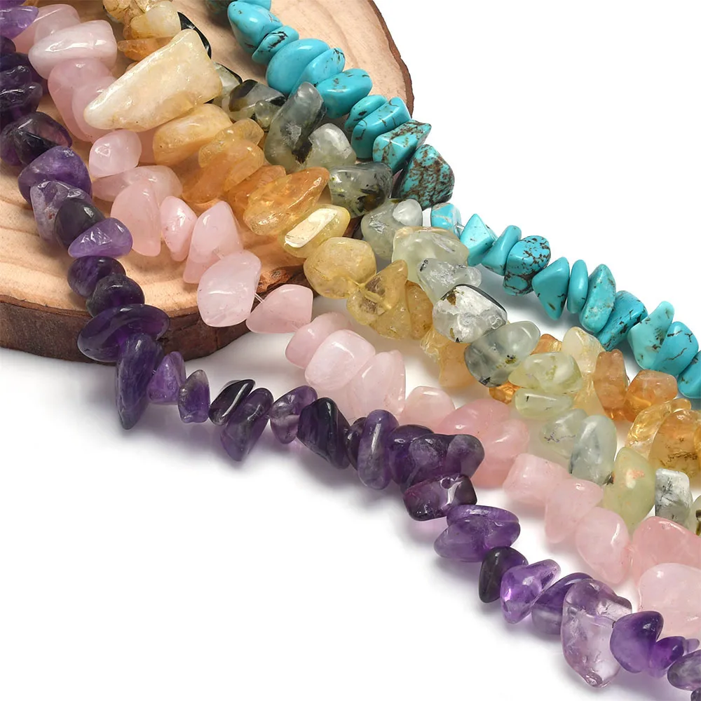 8-12mm Natural Stone Chip Beads Crushed Irregular Shape Bead Healing ...