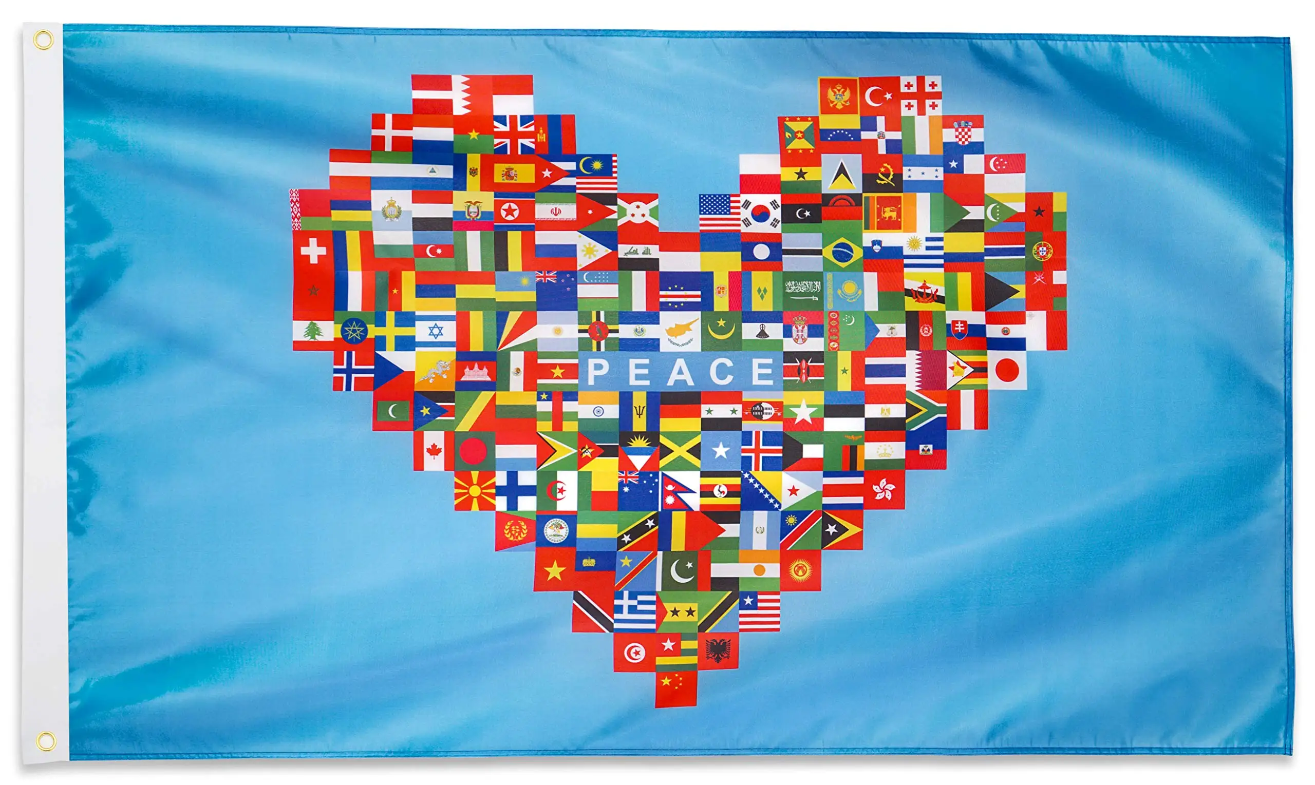 Valentine Flag Vivid Color Valentine's Day Flag Holiday Love Heart Flag ...