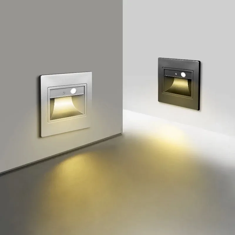 D5-Led-Wall-Lamp-Recessed-PIR-Motion-Sensor-Stair-Case-Lights-Corridor ...