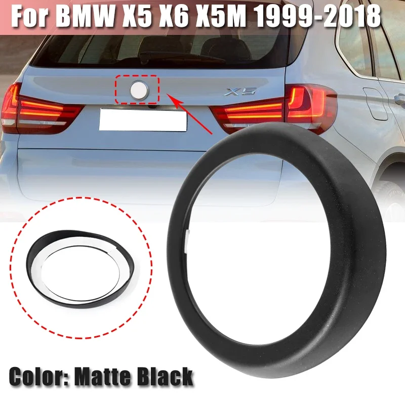 Car Rear Emblem Badge Ring Logo Frame Cover For BMW X5 X6 X5M F15 F16 ...