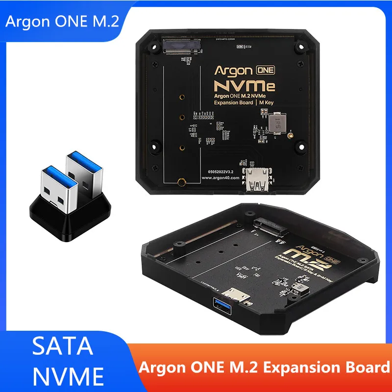 Argon ONE M.2 Expansion Board USB 3.0 To M.2 SATA NVMe SSD Adapter Base ...