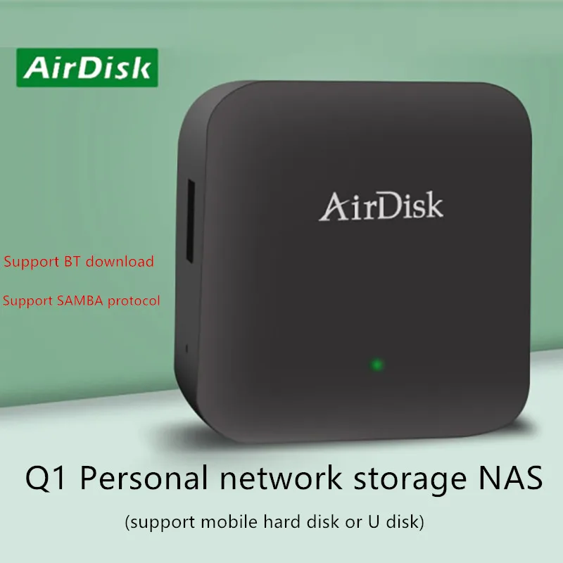AirDisk Q1 모바일 하드 디스크 박스, 홈 NAS 홈 네트워크 스토리지 서버, 클라우드 스토리지, 개인 클라우드, 로컬 ...