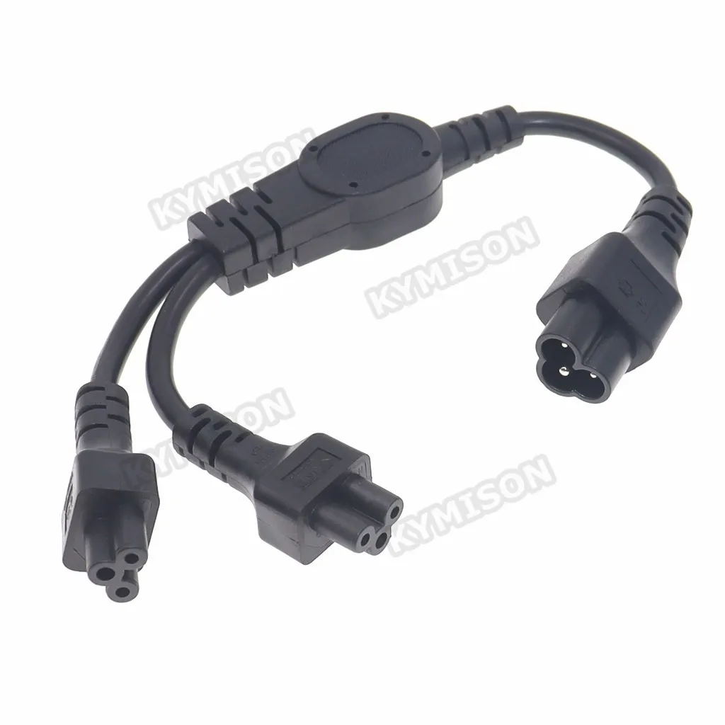 IEC320-C6-to-2XC5-Female-Y-Type-Splitter-Power-Cord-C5-to-C6-Power-line ...