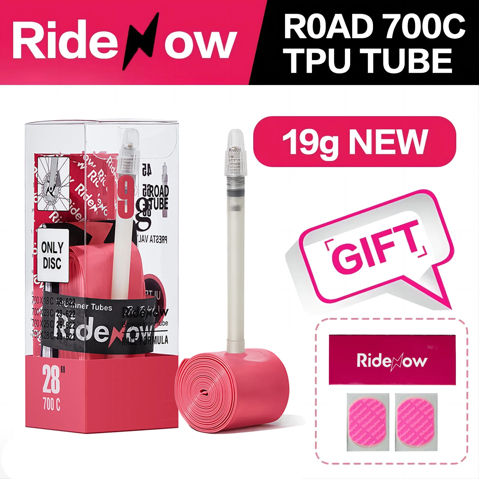 19g-Ultralight-RideNow-Road-Bicycle-Camera-700C-TPU-Bike-Inner-Tube ...