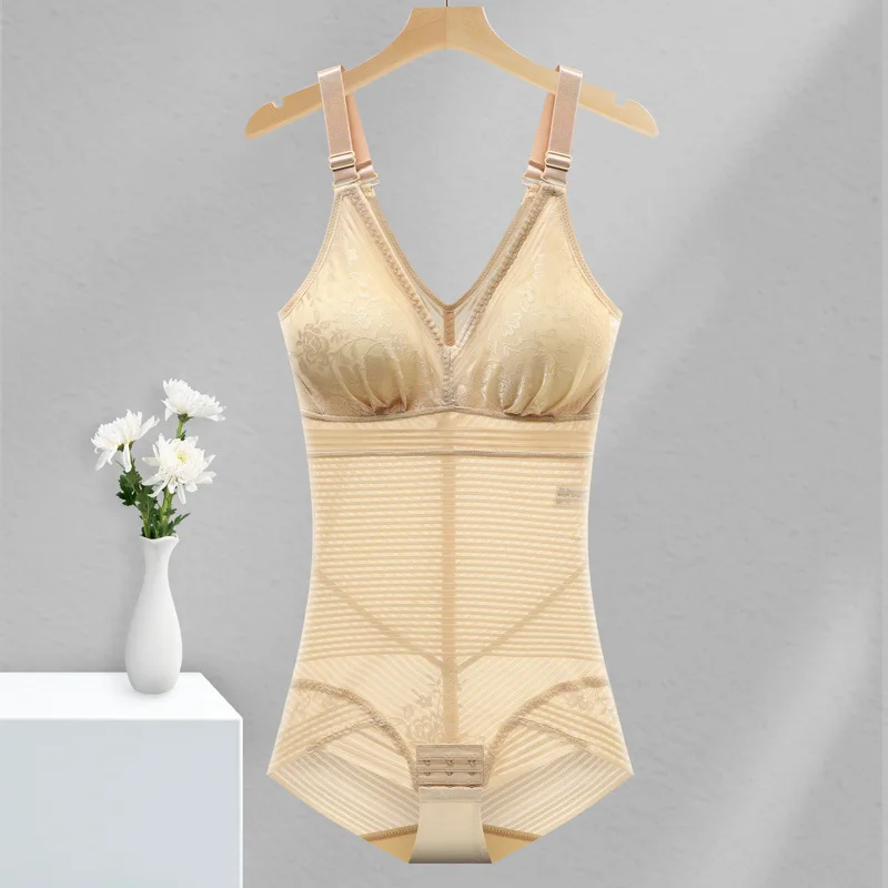 Ultra-thin-One-piece-Bodysuit-With-Bra-Body-Waist-Abdominal-Buttocks ...