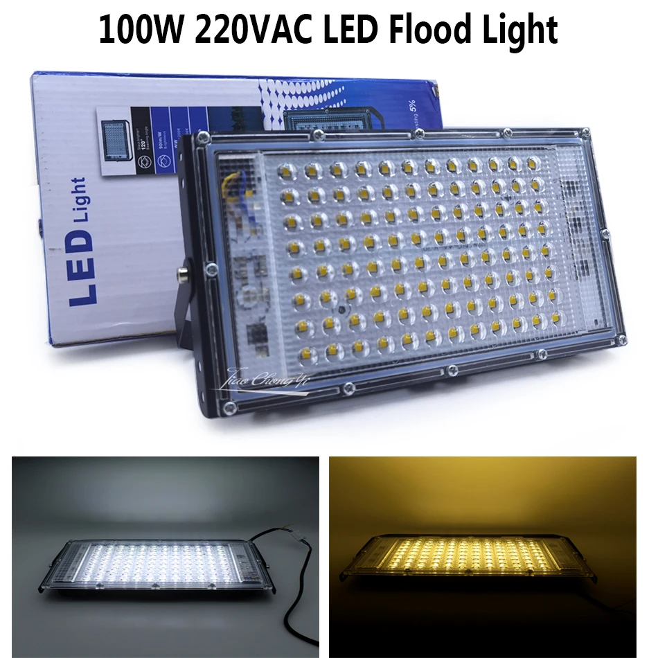 100W-Led-Flood-Light-Outdoor-Waterproof-Searchlight-Project-Spotlight ...
