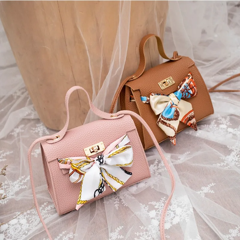 2024-New-Women-Ribbon-PU-Leather-Bow-Decor-Mini-Flap-Hangbag-Ladies ...