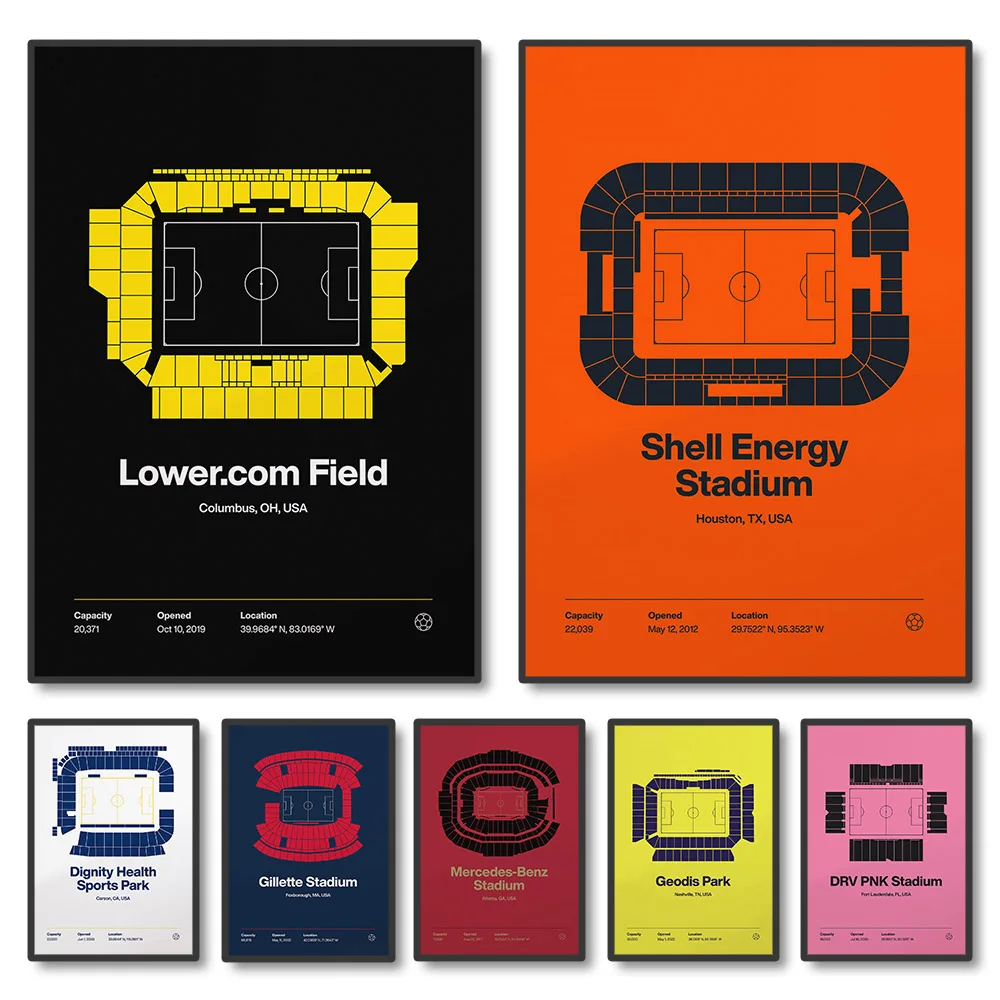 Modern-Famous-Football-Stadium-Wall-Art-Poster-Prints-Nordic-Style ...