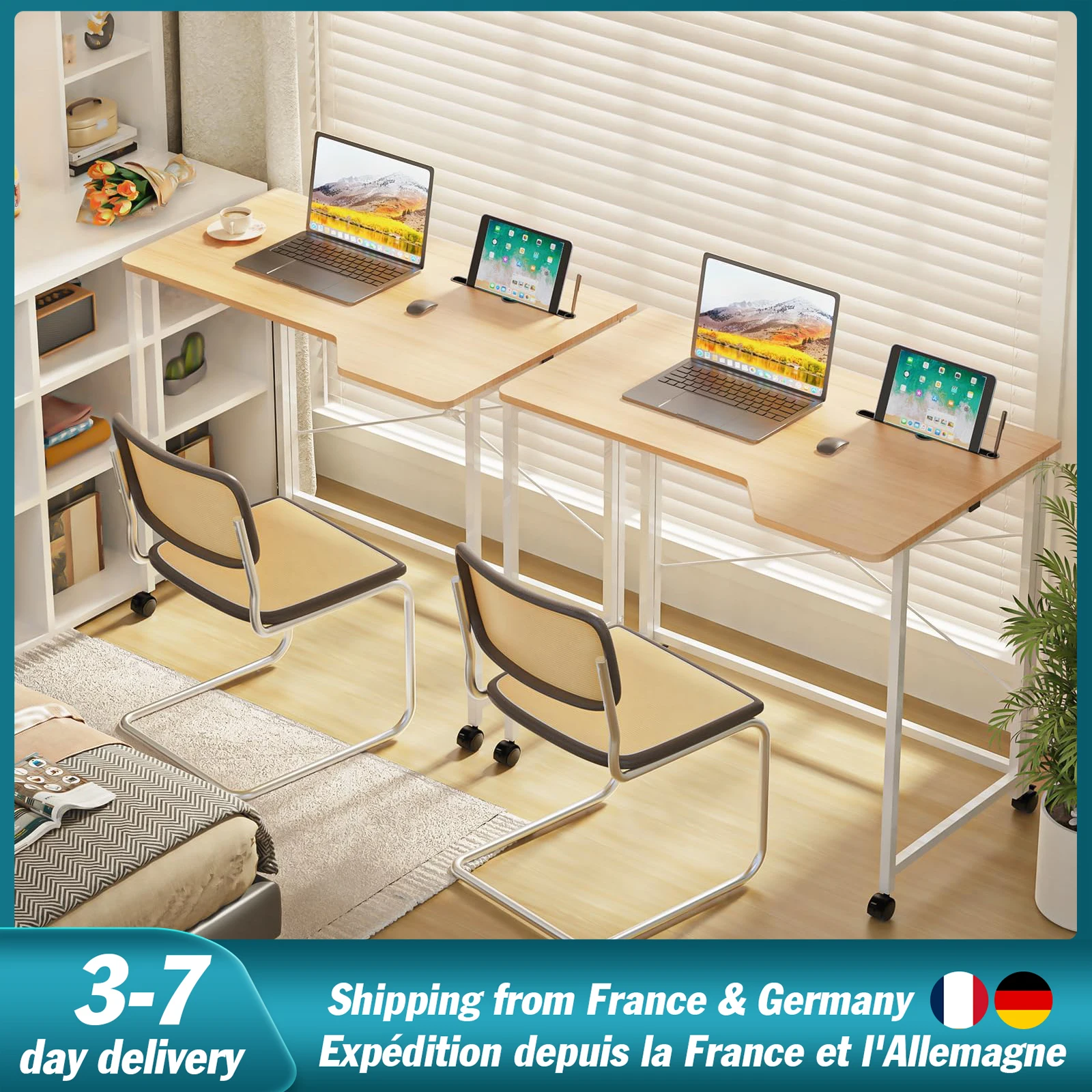 Foldable-Desk-Computer-Table-For-Home-Office-Studying-Desk-80x45x74cm ...