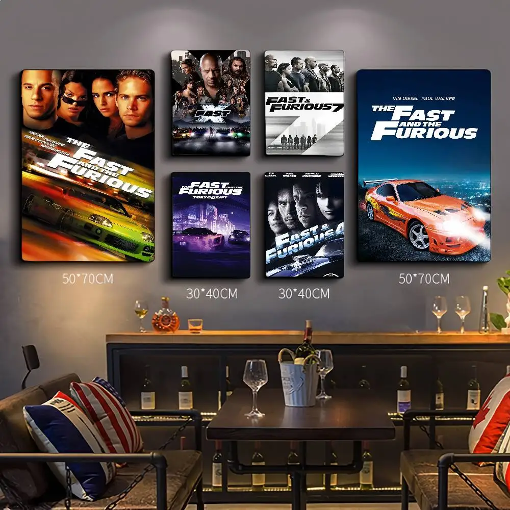 Classic Movies Fast & Furious Anime Posters Sticky HD Quality Wall Art ...