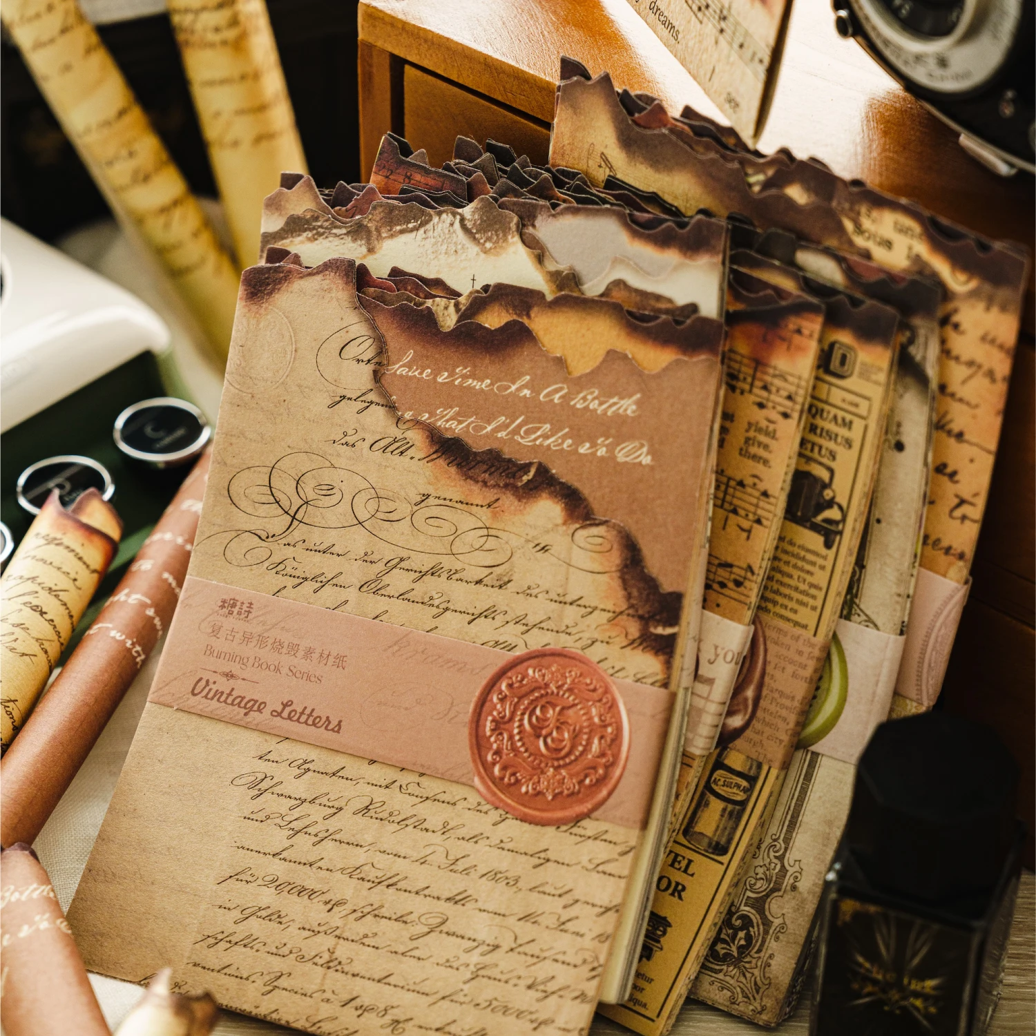 30-pcs-Burn-up-Setyle-Decorative-paper-hand-made-Scrapbooking-material ...