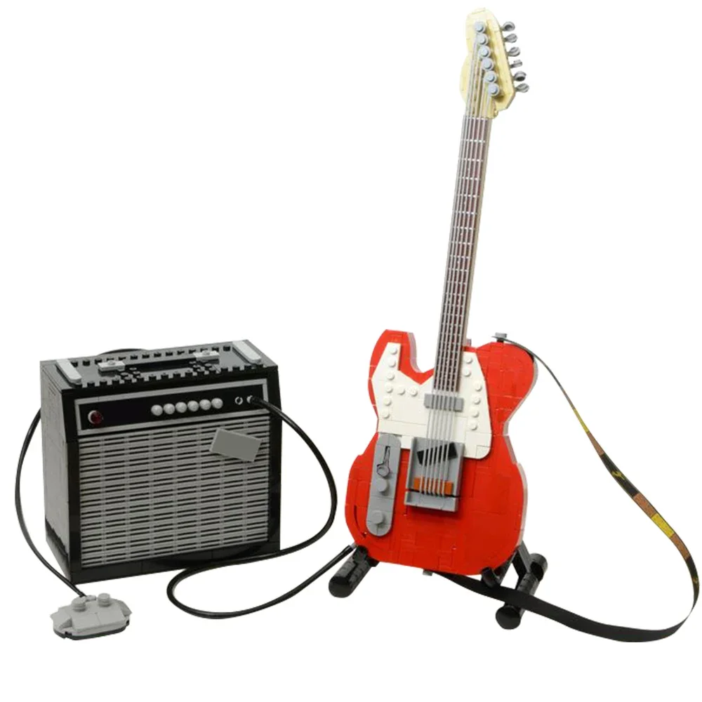 Gobricks-MOC-Red-Guitar-Band-Guitar-Trumpeter-Amy-Winehouse-Singer ...