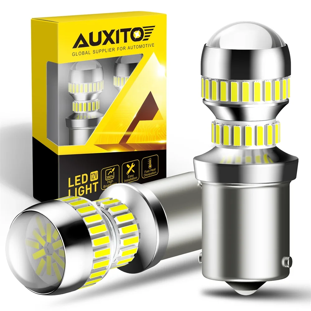 Auxito Ba15s P21w 1156 7506 Led Bulbs 4014 Smd Led Bulb Car Brake ...
