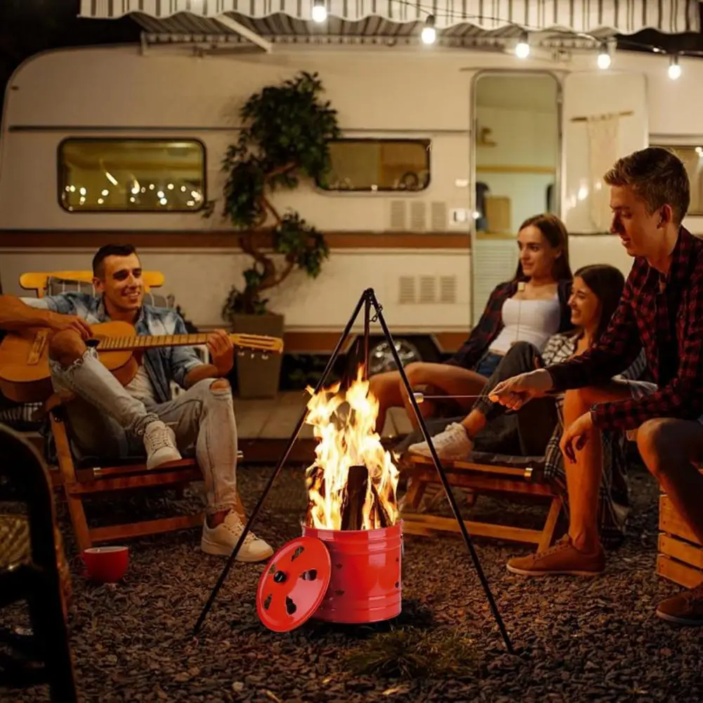 Burn-Incinerator-Fire-Barrel-Cage-Pit-Burning-Can-Bin-Yard-Garden ...