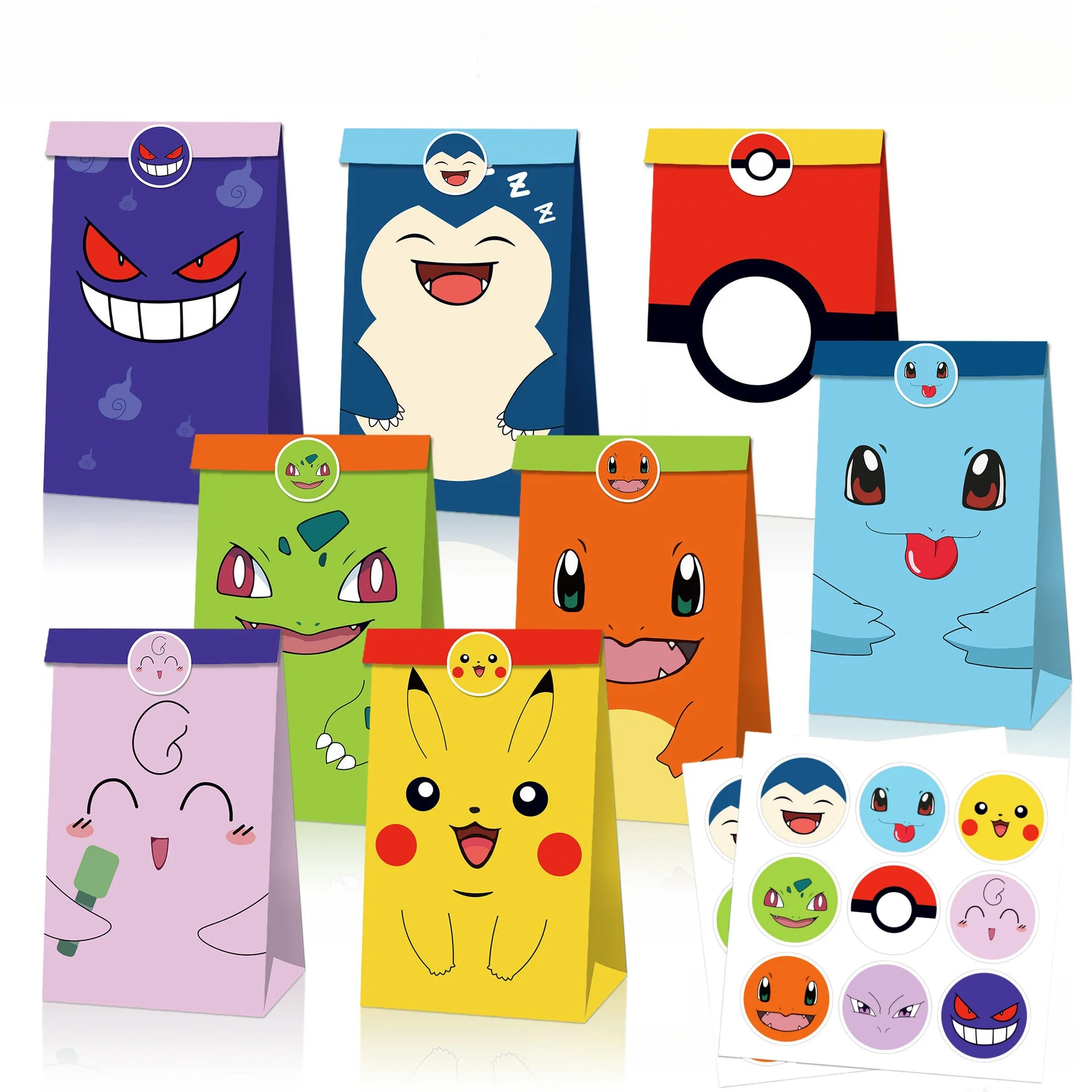 Gift Pokemon Birthday Gift Bag Pikachu Gift Box Hand-out Pokemon Gift ...