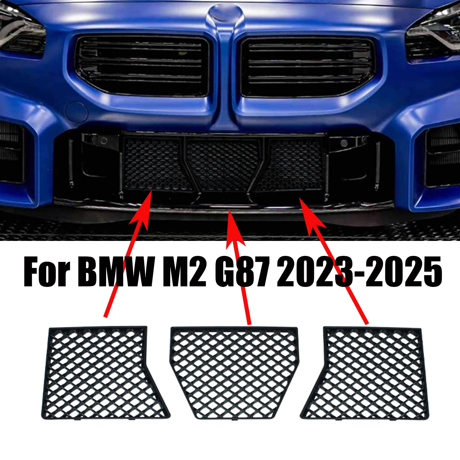 For BMW M2 G87 2023-2025 Front Bumper Centre Radiator Lower Grille Mesh ...