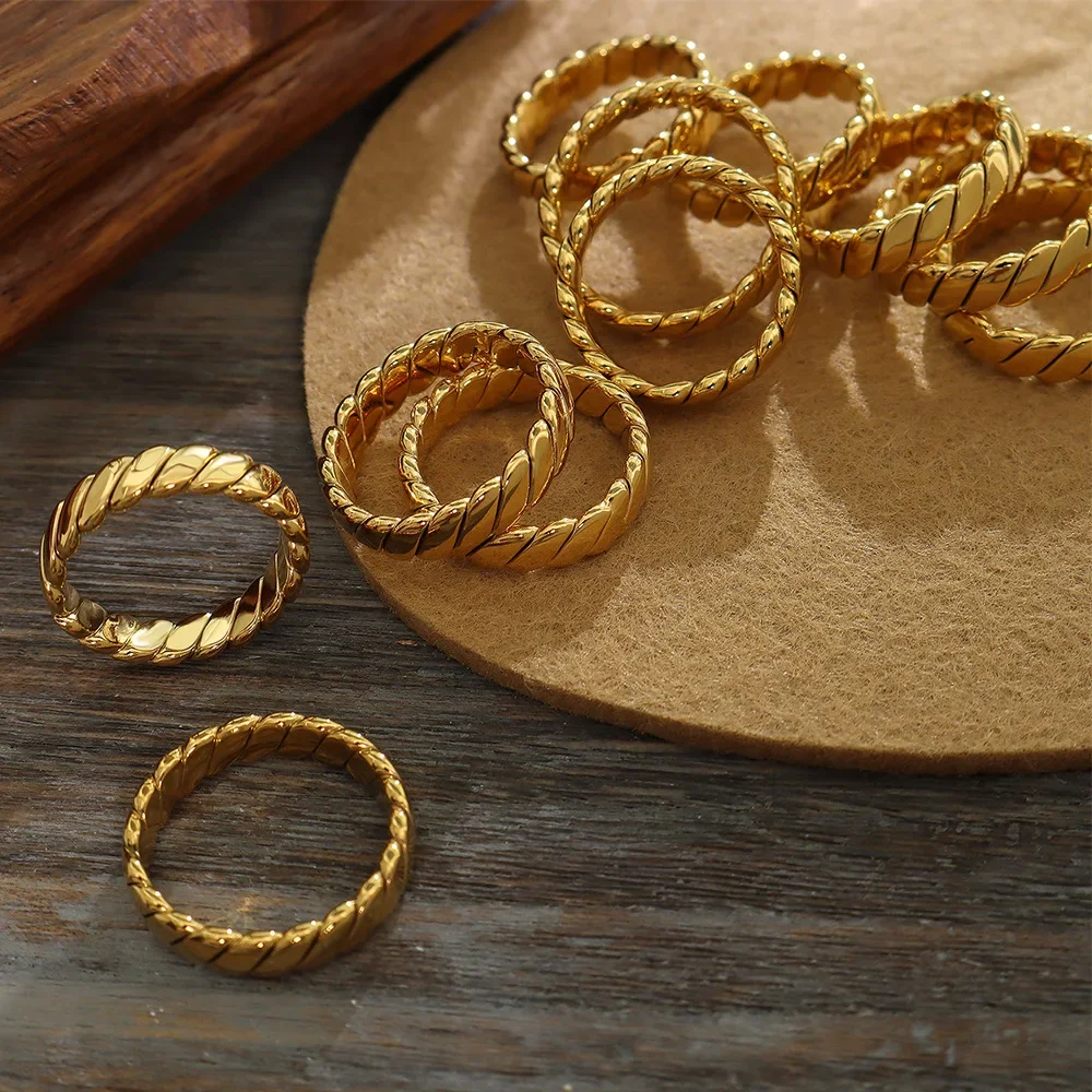 French-Ins-Cold-Wind-Light-Luxury-Fashion-Geometric-Circle-Ring ...