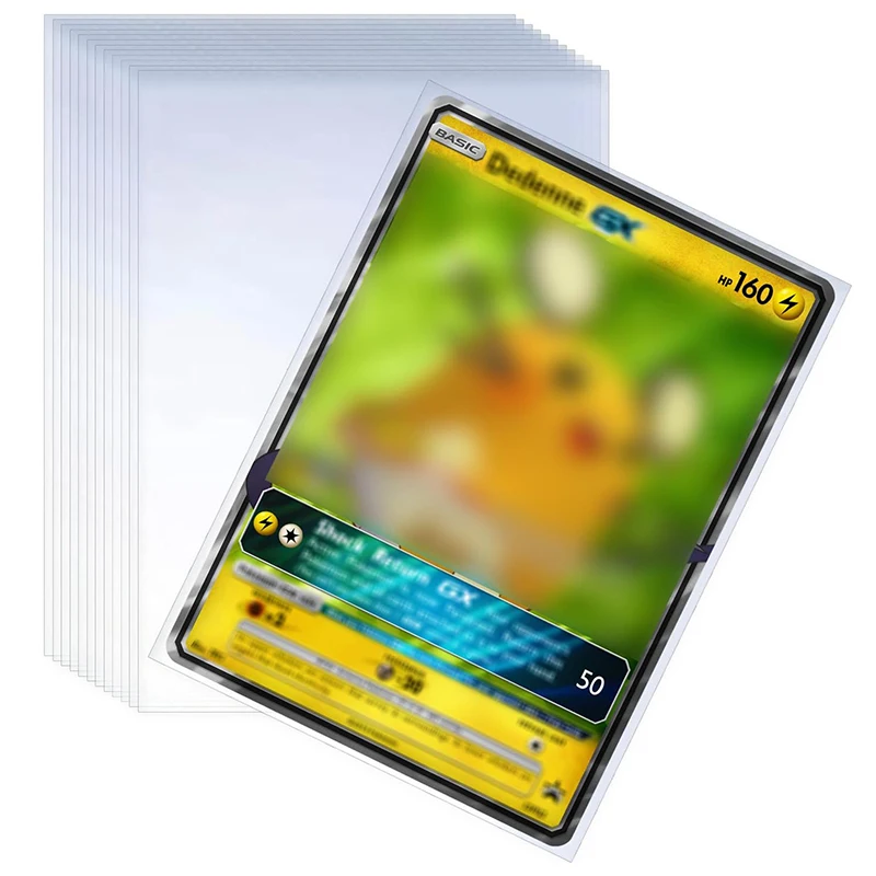 100-1000Pcs-Card-Sleeves-Transparent-Playing-Cover-Clear-Protector ...