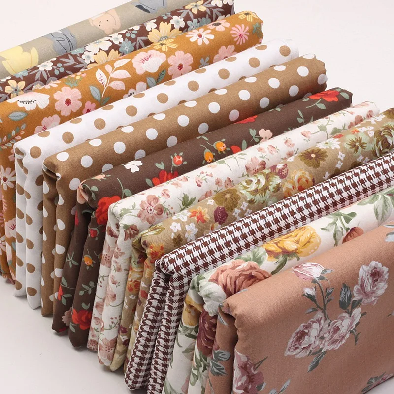 Coffee Series Patchwork Fabric 100% Cotton Material For Sewing quilting ...