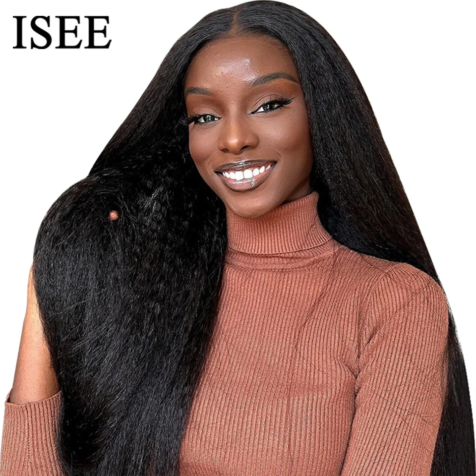 Wear Go Wig ISEE Hair Brazilian Kinky Straight 13x4 HD Lace Front ...