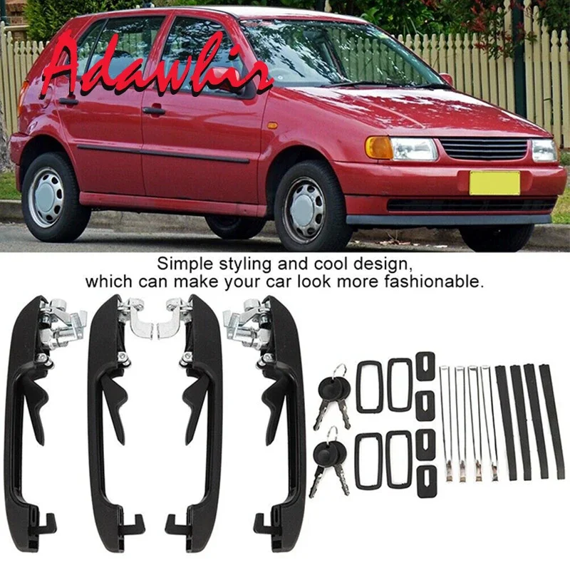 New-Door-Handles-Lock-W-Keys-Outside-Exterior-Front-Rear-Left-Right-For ...
