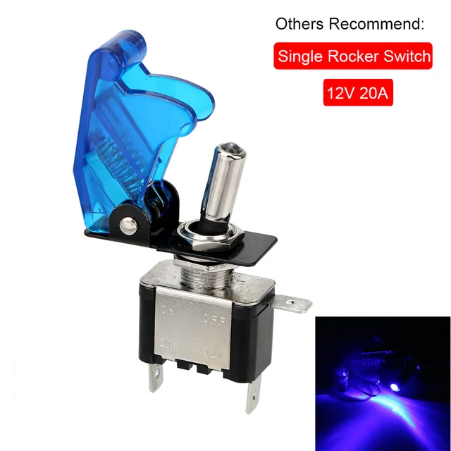 Rocker Switch Panel Light para Racing Car, Start and Stop Switch Button, LED Indicator, Start ...