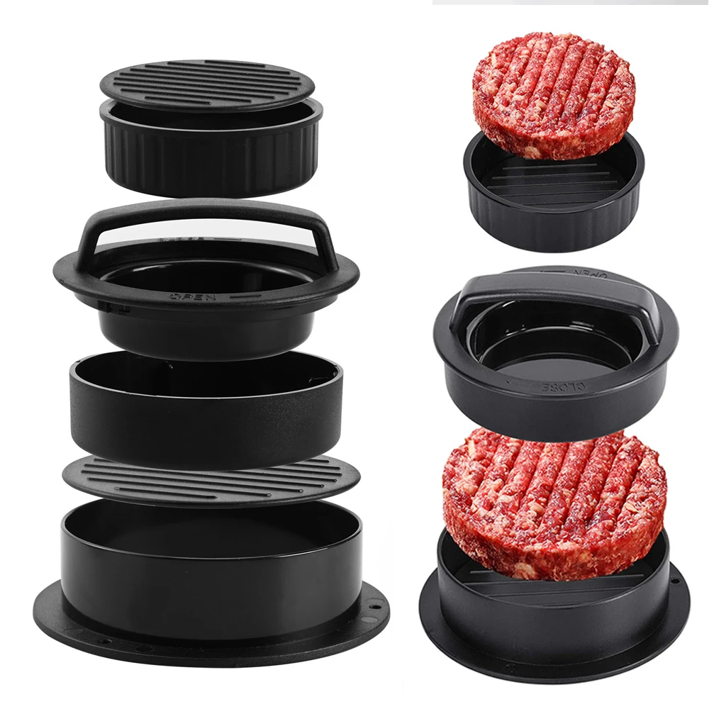 Manual Hamburger Meat Press Maker Rice Ball Mold Round Beef Grill ...