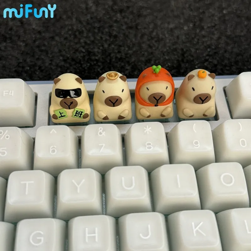 MiFuny-Keycap-Custom-Capybara-Artisan-Anime-Keyboard-Cap-Resin-KeyCaps ...
