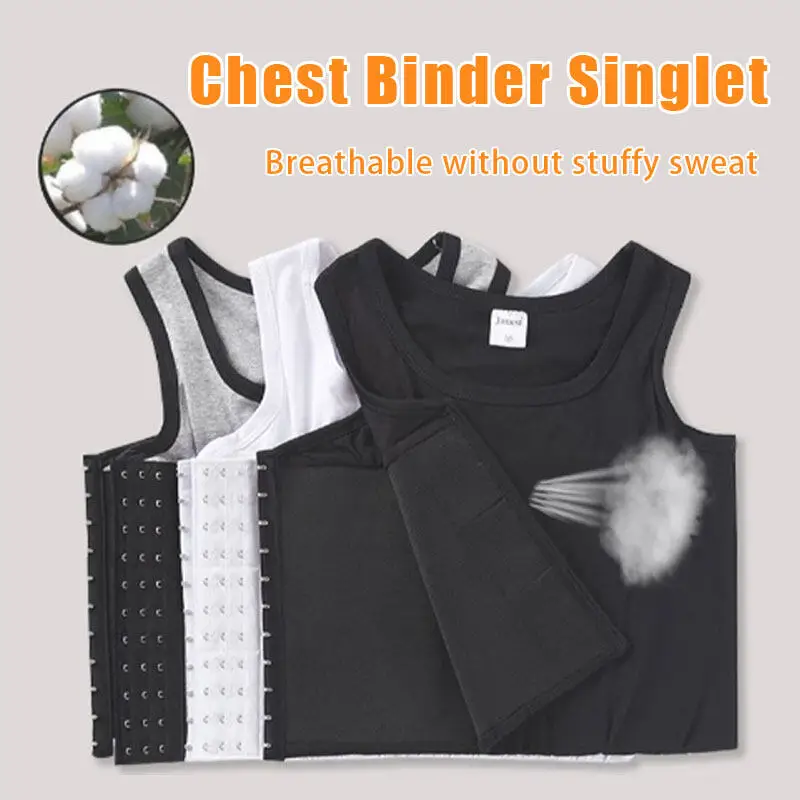 20cm Full Bandage Chest Binder Pullover Adjustable Extra Long Breast ...