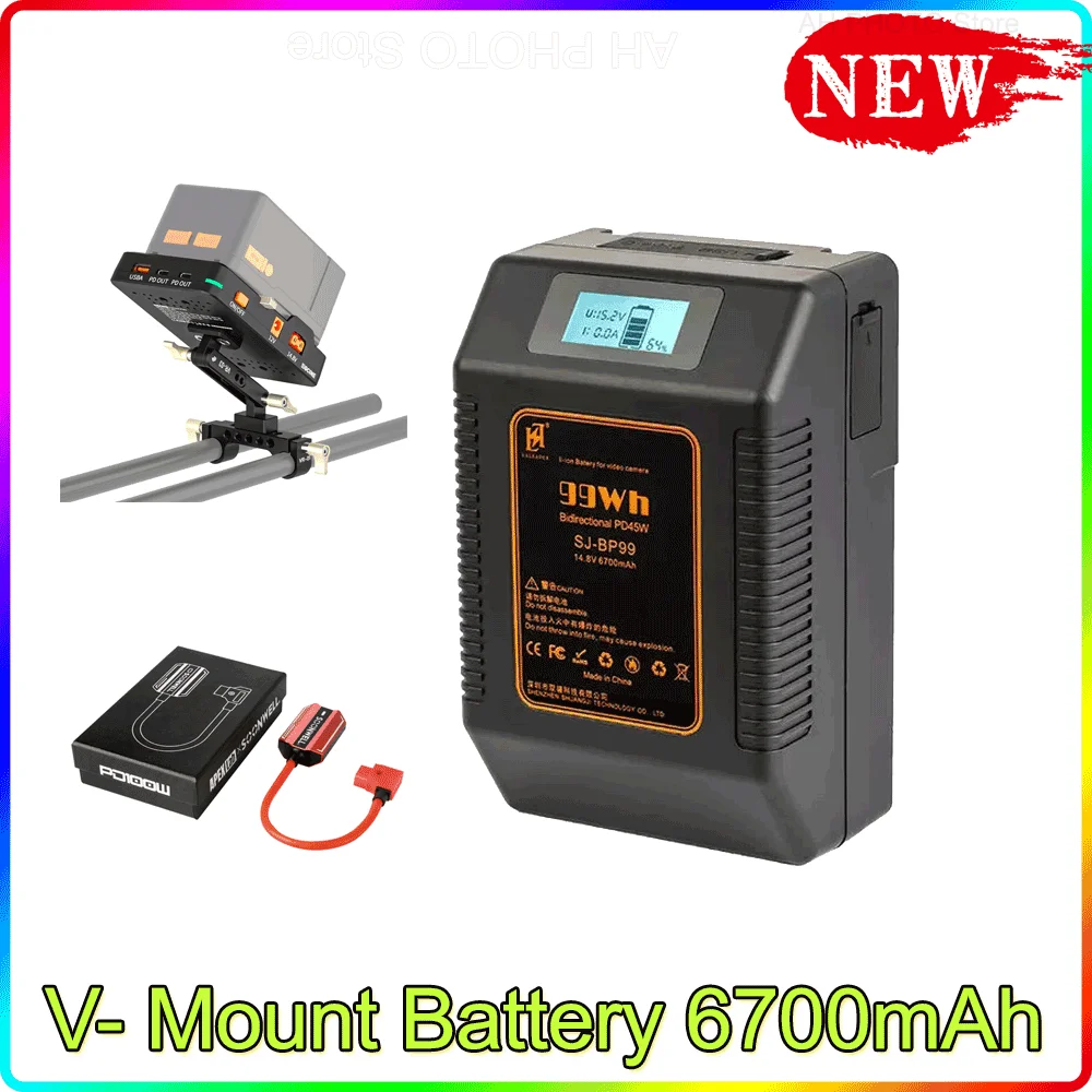 SJ-BP99-99Wh-V-Mount-Battery-Power-Bank-Li-ion-Batteries-6700mAh-Large ...
