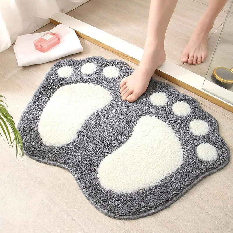 Foot Bathroom Accessories Rug Sets Water Absorption Bath Toilet Shower ...