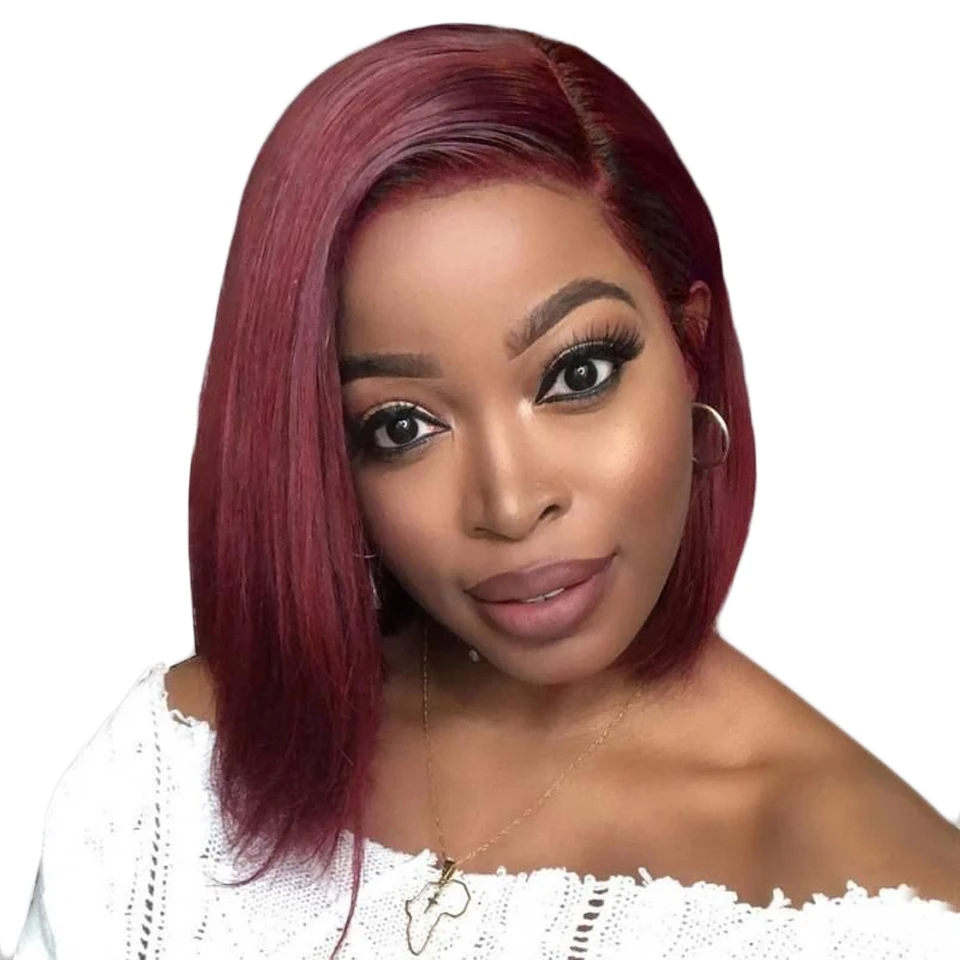 Human Hair Wigs With Side Bangs