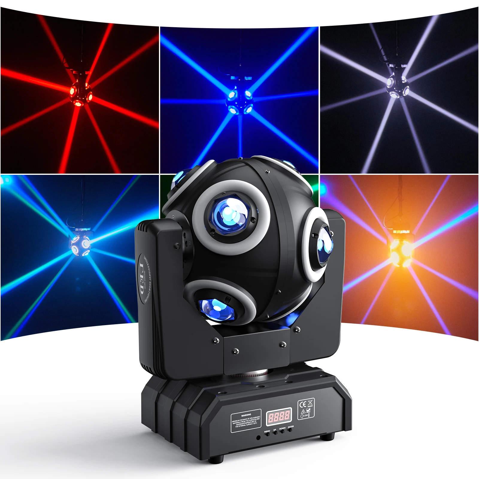 Fieryzeal-150W-LED-Beam-Light-DMX512-Laser-Light-Moving-Head-Lights ...