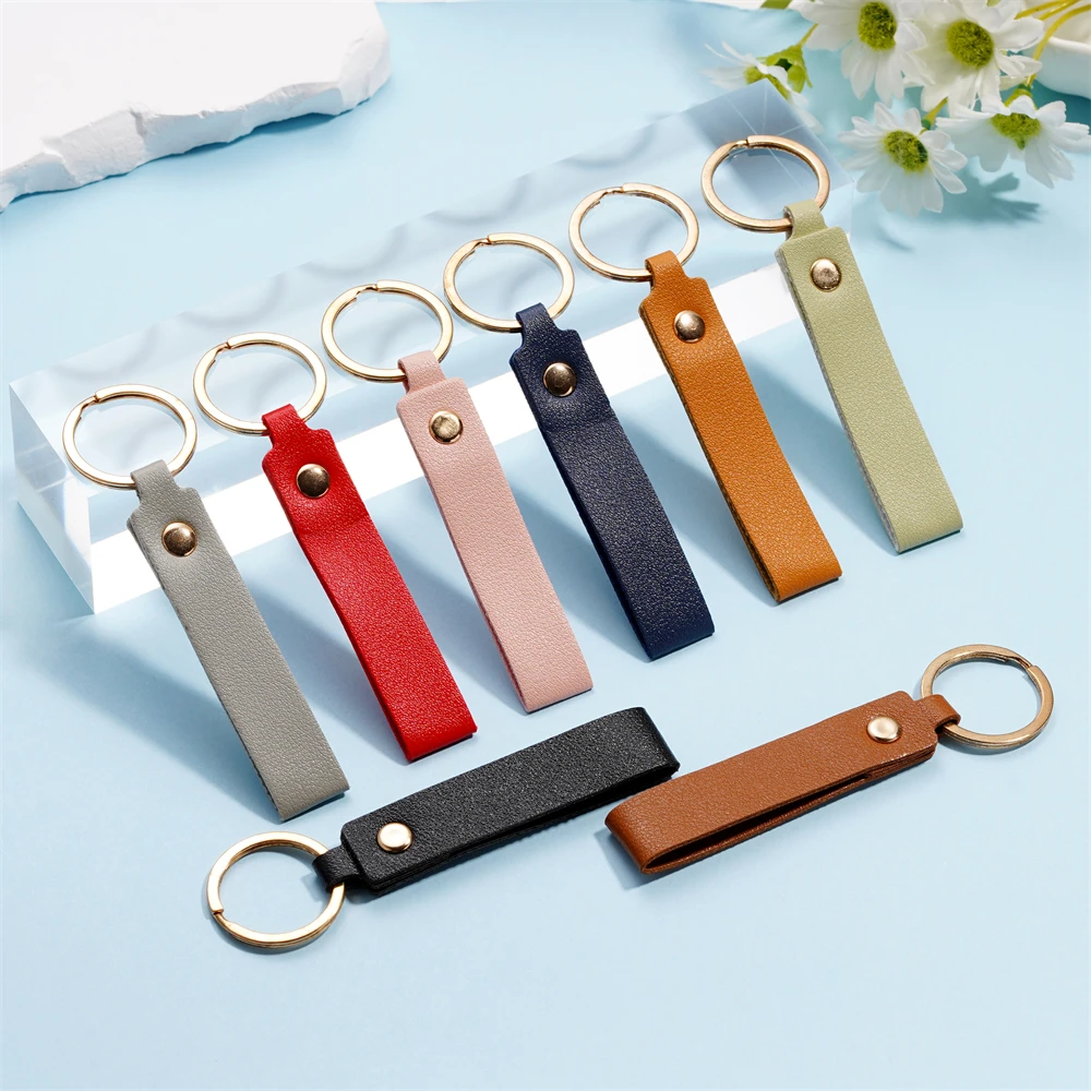 5pcs-Lot-PU-Leather-Keychain-Business-Gift-Leather-Key-Chain-for-Men ...