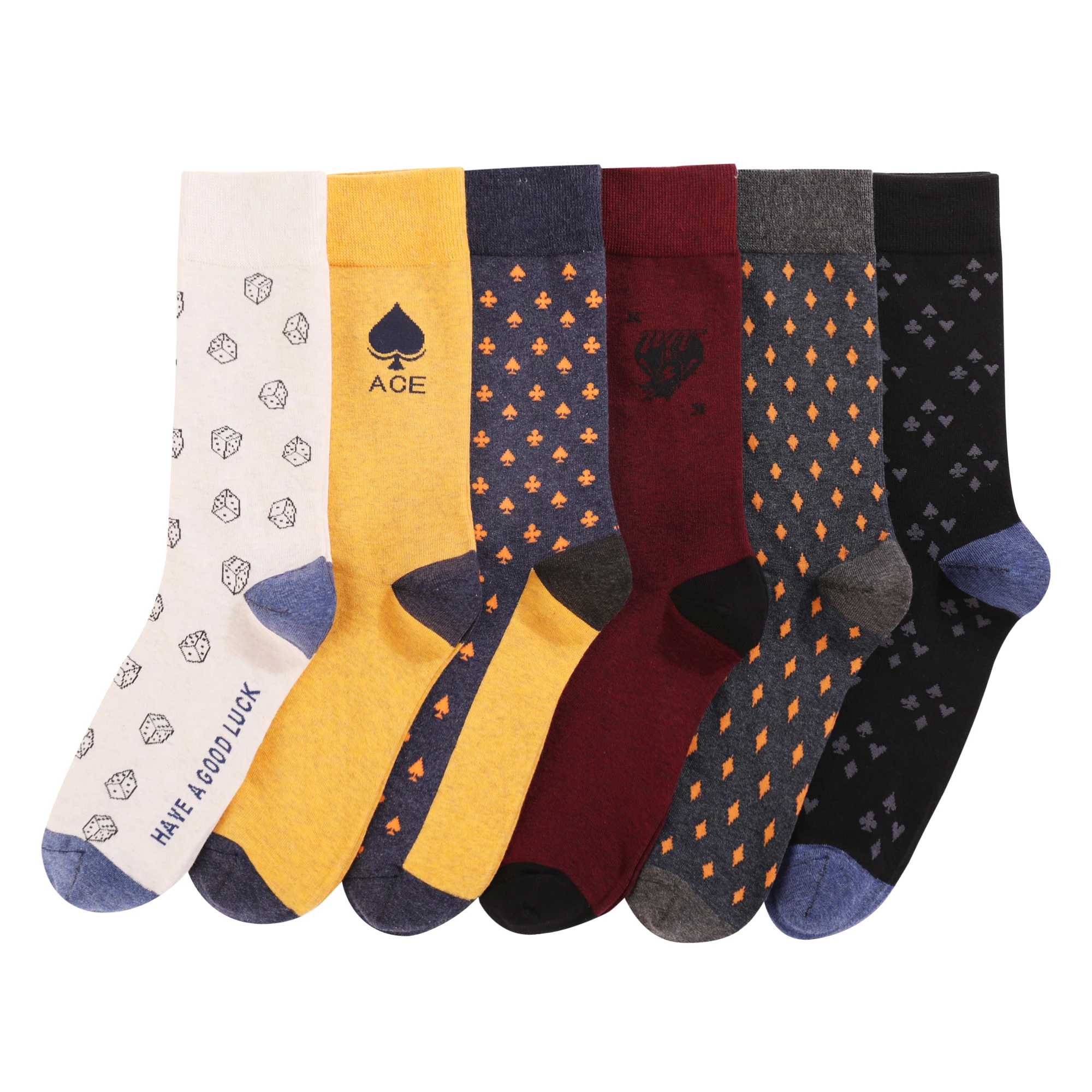 1Pairs Mens Fun Dress Socks, Pattern Funny Socks Pack, Colorful Striped ...