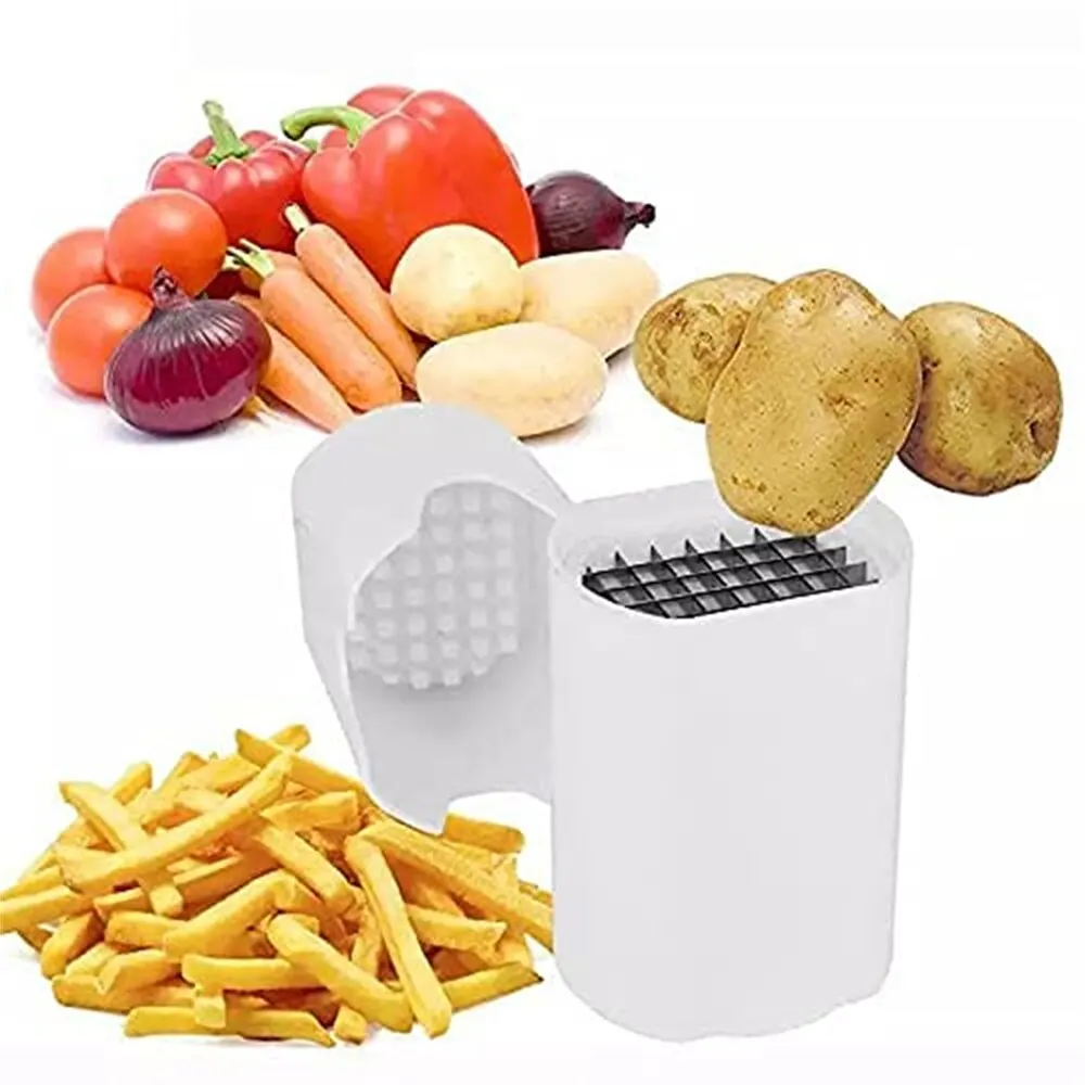 1-pz-French-Fry-Cutter-taglio-naturale-affettatrice-rapida-verdura ...