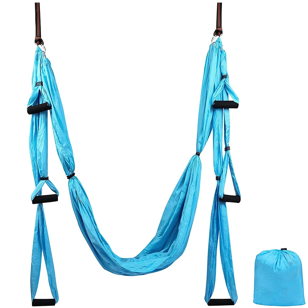 Aerial Yoga Hammock Inelastic Gym Strength Inversion Anti-gravity ...